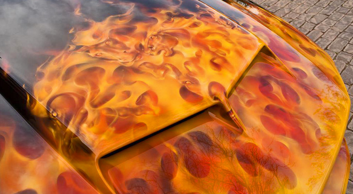 75 Mind-Blowing Custom Flame Paint Jobs on Hot Rods - Horsepower Specs