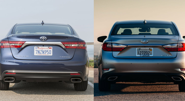 Toyota Avalon vs Lexus ES - Is the related upscale model worth it ...
